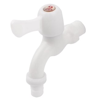 Kitchen Bathroom Plastic 1/2BSP Male Thread Quarter Turn Water Tap ...