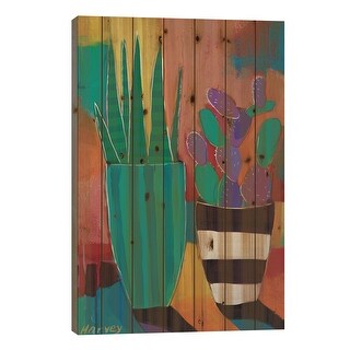 On The Patio Print On Wood by Kristin Harvey - Multi-Color - Bed Bath ...