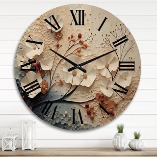 Designart "Ethereal Elegance" Abstract Collages Oversized Wood Wall ...