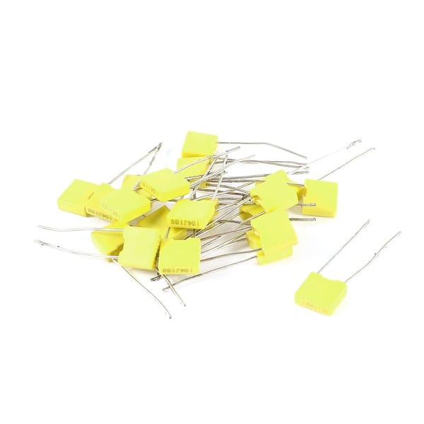 20 Pieces 100V 0.1uF 100NF 10% Radial Lead Box Type Correction ...