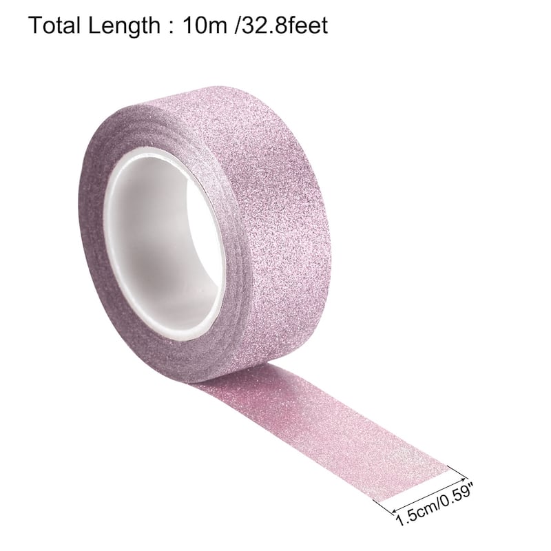 Glitter Tape, Decorative Craft Tape Self Adhesive Stick 1.5cmx10m ...
