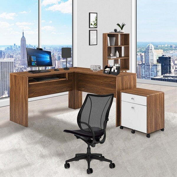 Mid century l shaped desk store