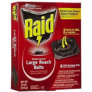 Raid 15746 Double Control Large Roach Baits - Bed Bath & Beyond - 14650234