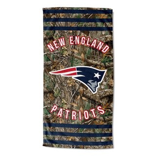 NFL New England Patriots Real Tree Stripes Beach Towel 30×60 Inches ...