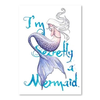 Americanflat - Secretly A Mermaid by Sam Nagel - 16"x20" Poster Art ...