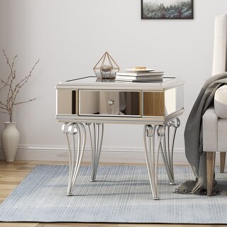 Mirrored End Table with 1 drawer - Bed Bath & Beyond - 42394498