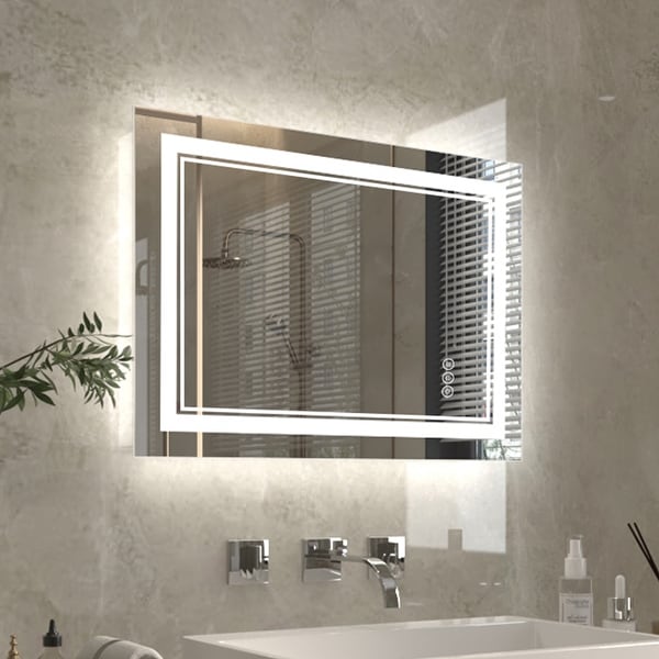 Keonjinn Led Backlit Bathroom Vanity Wall Mirror Anti Fog Bed Bath