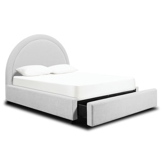 Poly & Bark Luna Queen Size Bed - Includes Front Drawer for Storage ...