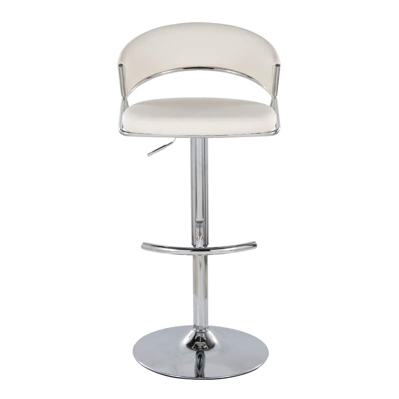 Silver Orchid Tatyana Adjustable Bar Stool with Rounded T Footrest (Set ...