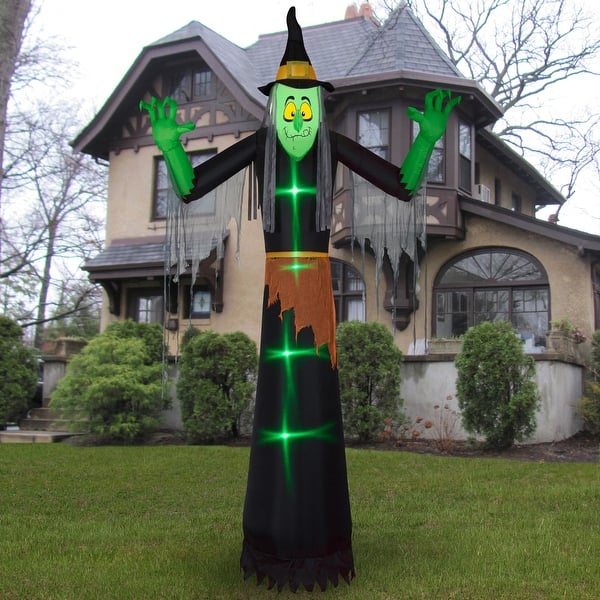 12 ft. Inflatable Witch Halloween Decoration - Bed Bath & Beyond - 22507059