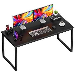 55" Sturdy Office Desk - Modern Computer/Writing Table for Home ...