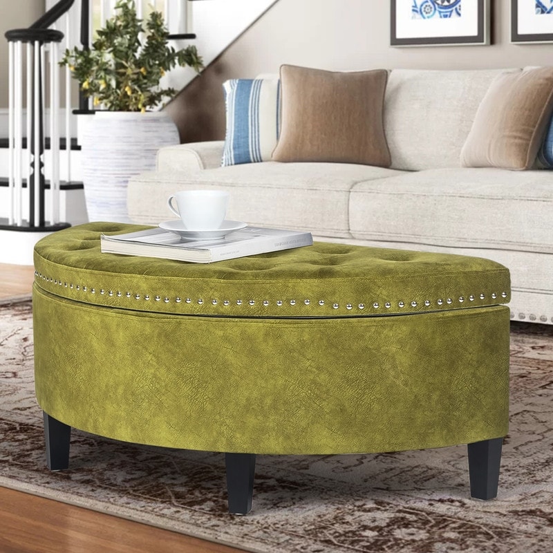 Semi-Circle Storage Ottomans - Bed Bath & Beyond