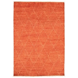 ECARPETGALLERY Hand-knotted Pak Finest Copper Wool Rug - 5'10 x 8'9 ...