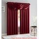 Bridget Crushed Satin Rod Pocket Panel and Waterfall Valance Window ...