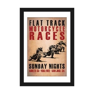 iCanvas "Flat Track Racers" by Mark Rogan - Bed Bath & Beyond - 37412317