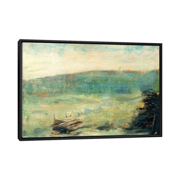 iCanvas "Landscape At Saint-Ouen" by Georges Seurat Framed Canvas Print ...