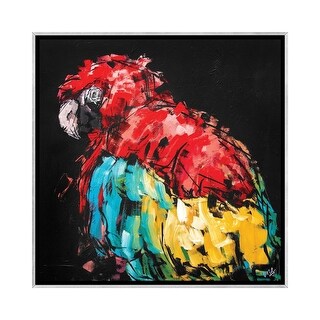 iCanvas "Rico The Macaw" by Bria Hammock Framed - Bed Bath & Beyond ...