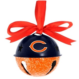 Chicago Bears Metal Glitter Bell Ornament - Bed Bath & Beyond - 18681595