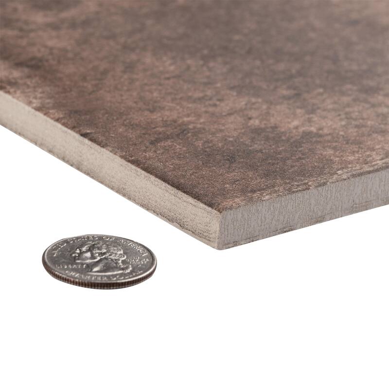 Merola Tile D'Anticatto Marrone 8-3/4" x 8-3/4" Porcelain Floor and ...