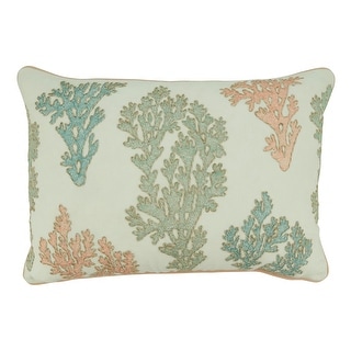 Coral Design Throw Pillow - Bed Bath & Beyond - 37108437