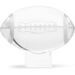 80mm 3.16"x2" Clear Baseball Crystal Glass Paperweight with Stand Box ...