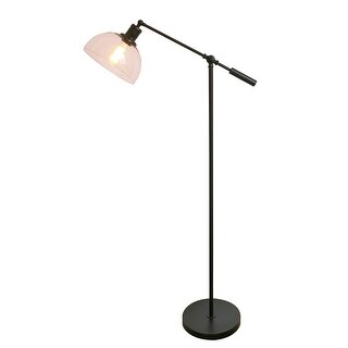 Bronze Task Floor Lamp, Glass Shade - Bed Bath & Beyond - 36906165
