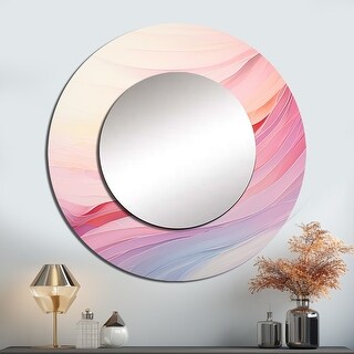 Designart "Ephemeral Rainbow Fantasy Arc I" Rainbow Living Room Mirror ...