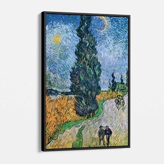 Blue van Gogh Wall Art Canvas 8884 - Bed Bath & Beyond - 39913232