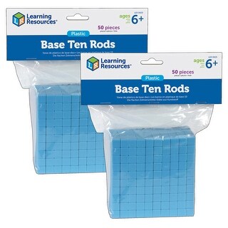 Learning resources (2 ea) base ten rods plastic blu 50 0925bn - Bed ...