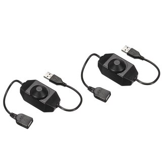 5V USB PWM Rotary Inline Dimmer Switch for LED Strips Lights Black ...