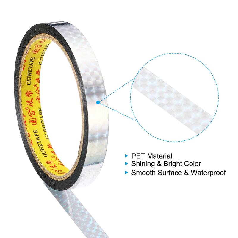 12pcs Prism Tape Holographic Reflective Craft Adhesive, Assorted Color ...