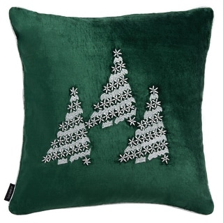 Winter Tree Pillow Green - Bed Bath & Beyond - 39309139