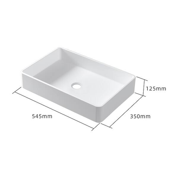 Transparent Grey Solid Surface Basin - Bed Bath & Beyond - 37905766