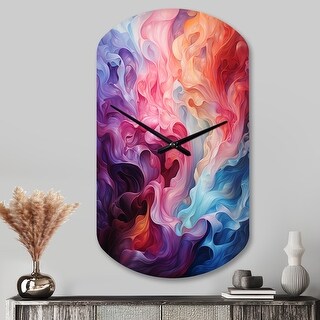 Designart - Opt Art Radiant Spectrum II - Op Art Large Wall Clocks ...