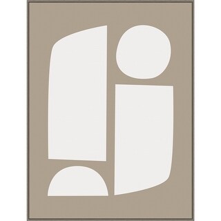 Neutral Abstract Aztec Shapes 4 by The Creative Bunch Studio Framed ...