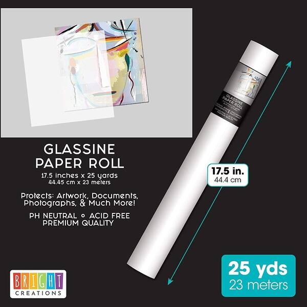 Glassine Paper for Artwork, Crafts, and Baked Goods (17.5 x 900 Inches ...