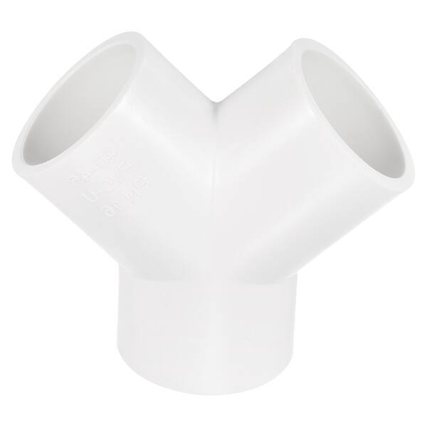 1.57" PVC Pipe Fittings 3 Way Y Shape Water Joint Connectors Adapters ...
