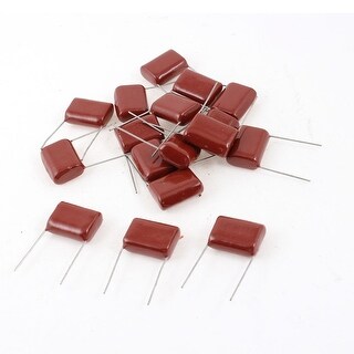 Unique Bargains 17 Pcs AC220V DC 400V 1.2uF 2 Terminals Lead Rectangle ...