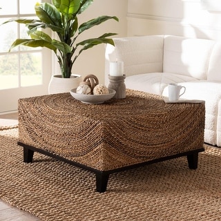 Verino Bohemian Natural Seagrass Coffee Table - Bed Bath & Beyond ...