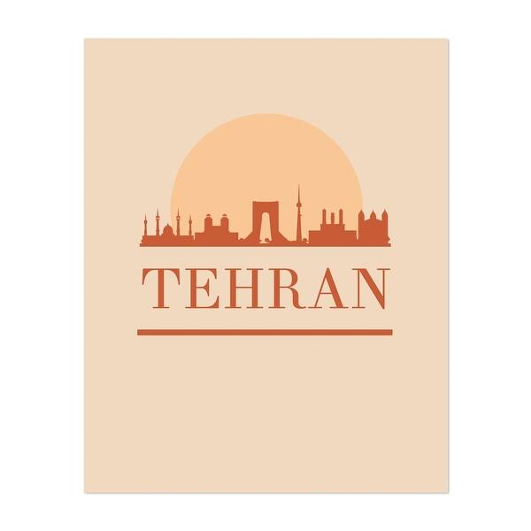 Tehran Tehran Province Iran Maps City Cityscape Love Art Print/Poster ...