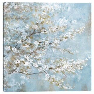 White Blossoms by Nan Canvas Art Print - Bed Bath & Beyond - 32624665