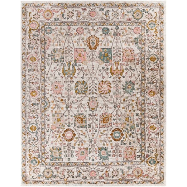 Livabliss Willa Bordered Floral Area Rug - Bed Bath & Beyond - 31319647