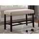 Biony Tufted Bench, Tan - Bed Bath & Beyond - 36309215