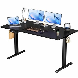 Standing Desk Adjustable Height Electric Computer Stand Up Desk with 3 ...