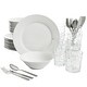 48-Piece White Kitchen Basic Essentials Dinnerware Set - Bed Bath ...