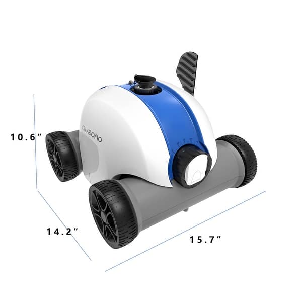 4 Wheel Cordless Automatic Robotic Pool Cleaner for in-Ground and Above ...