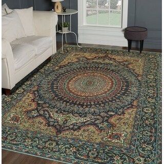 Noori Rug Fine Vintage Distressed Radbert Navy/Beige Rug - 7'11" x 10'9 ...