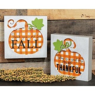 Thank You Lord for Fall Box Sign - 7.75" square by 1.5" deep - Bed Bath ...