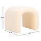 SAFAVIEH Kibo Curved Waterfall Velvet Ottoman - Bed Bath & Beyond ...