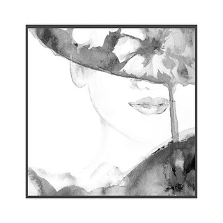 A&B Home Abstract Lady Wall Art - Black/White/Natural - Bed Bath ...